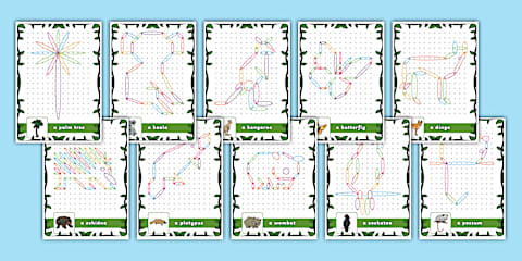 Geoboard Task Cards and Recording Sheet