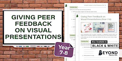 Giving Peer Feedback on Oral Presentations (Year 7-8)