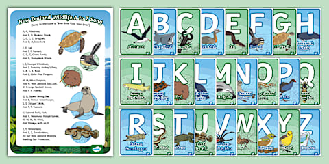 New Zealand Alphabet Activity Mats
