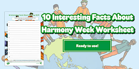 Writing Prompt: Finish the Harmony Week Sentences