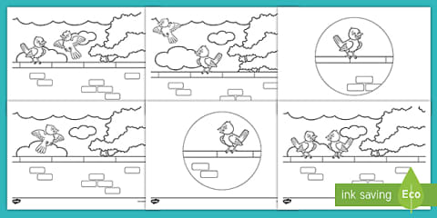 Two Little Dickie Birds Pencil Control Path Activity Sheets