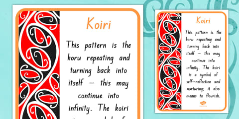 Ngutu kaka/Marama Pattern A4 Display Poster