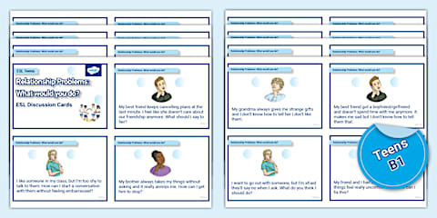 ESL Describe the Picture Speaking Cards [Teens, B1]