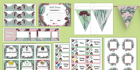 Eucalyptus Notice Board Borders