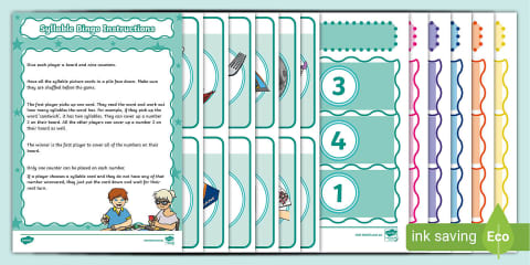 Sorting Syllables Cards | Twinkl