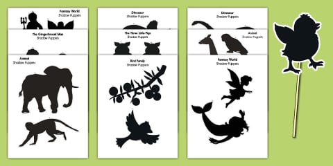 Shadow Puppets For Kids Templates | KS1 Primary Resources