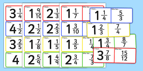 Year 6 Converting Decimals and Fractions Loop Cards - Stage 3, Year 6 ...
