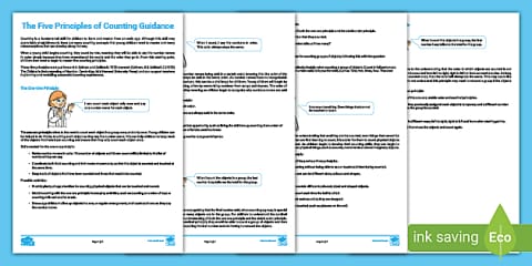 EYFS Counting Principles - Continuous Provision Activities