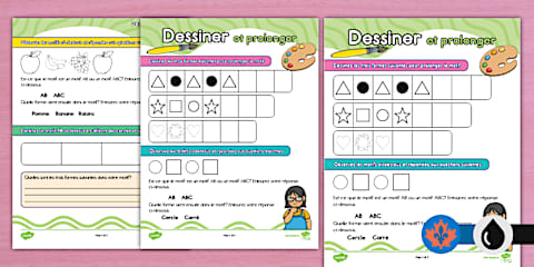 Grade 1 Algebra Patterning Unit Pack French