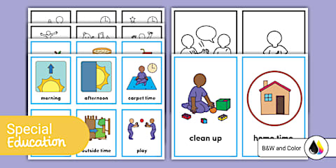 Editable Daily Routine Visual Schedule for Occupational Therapy