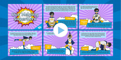 Superhero Yoga Story Flashcards