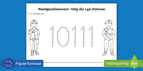 Kopieer die Geometriese Patroon Werkblad