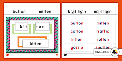 Double Consonants Word Mat