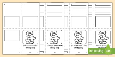 Printable Mini Book Template