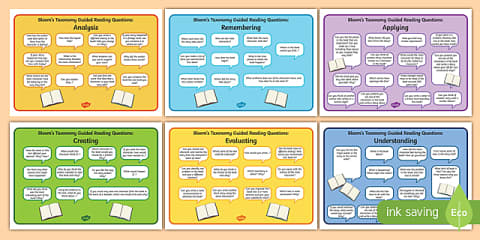 Bloom's Taxonomy Reading Challenge Cards