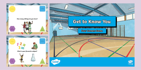 Back to School Four Corners Game PowerPoint & Google Slides for 3rd-5th ...