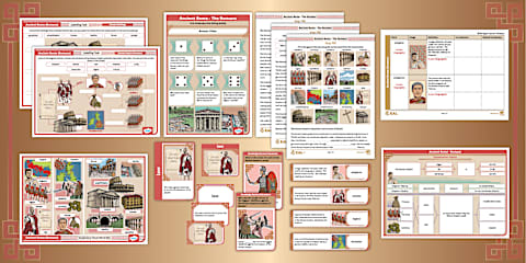 The Roman Empire Vocabulary Card Game - History National Curriculum