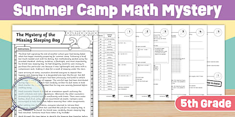 Fifth Grade Plotting Coordinates on a Grid Worksheet