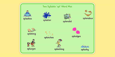 Three Syllable SPL Word Cards