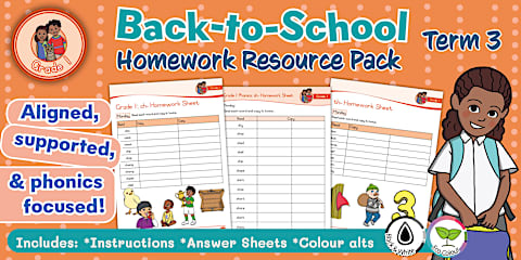 Grade 1 Phonics - Termly Planning - Resource Pack (CAPS Aligned)