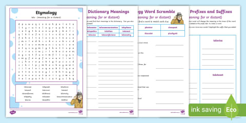 Etymology Activity Pack - gram