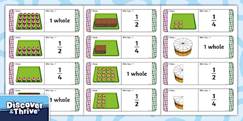 Cooking with Fractions Problem Solving Challenge Cards