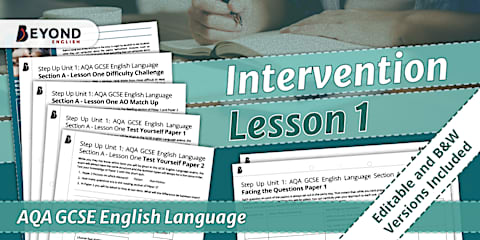 GCSE English Language Creative Writing Lesson 1: Structure