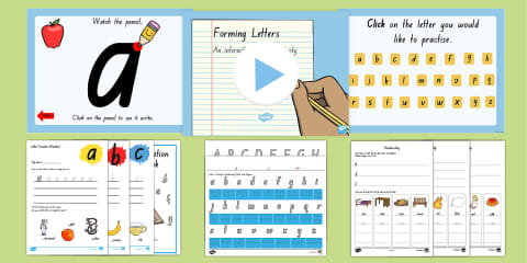 Handwriting Pack | Children's Letter Tracing Worksheets