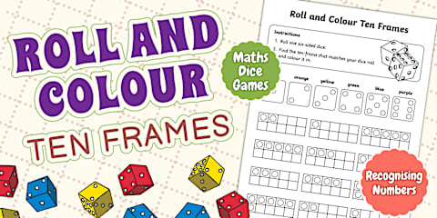 Roll and Draw Ten Frames