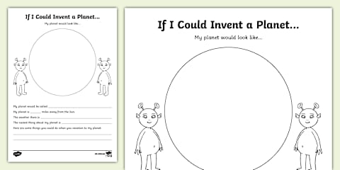 Design Your Own Planet Worksheet
