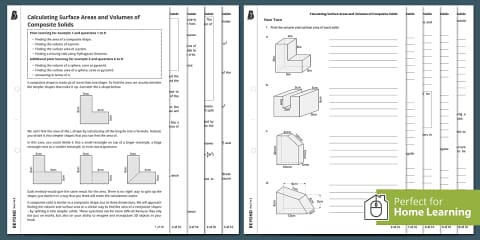 Area and Volume of Kites and Parallelogram Prisms Worksheet