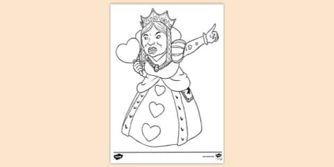The Queen of Hearts Nursery Rhyme Poster