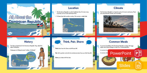 First Grade All About The Dominican Republic Reading Comprehension