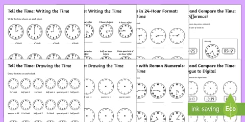 Grade 2 Maths - Term 1 - Hour and Half Past Time Sorting Activity Sheet ...