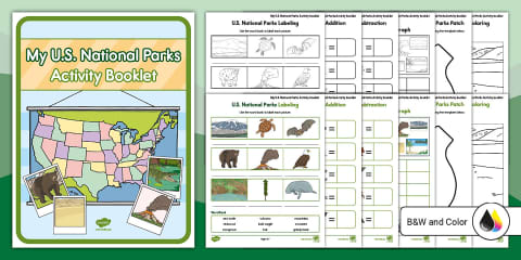 U.S. National Park Week Activity Pack for K-2nd Grade