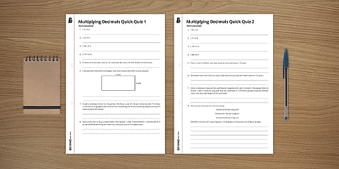 Multiplying with Decimals Worksheet
