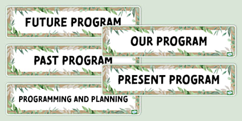 Botanical-Themed Display Pack - Class Displays - Twinkl