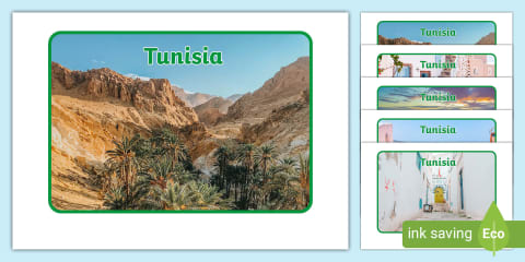 Tunisia Facts Display Poster