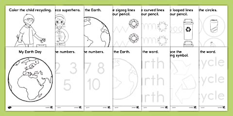 Earth Day 10-20 Number Sequencing Puzzle
