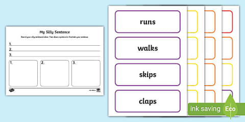 Roll a Silly Sentence - Primary Education: Engaging Resource