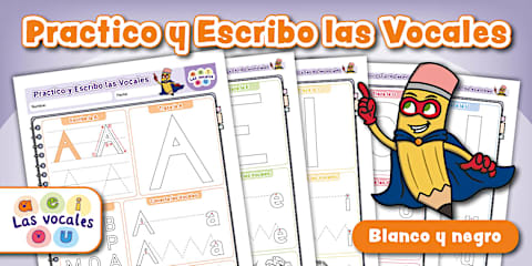 Cuadernillo de Escritura: Las Vocales