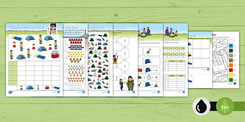 KS1 Orange Themed Maths Working Wall Display Pack
