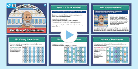 Sieve of Eratosthenes Worksheet