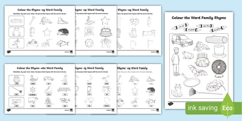 Find and Colour the Rhymes