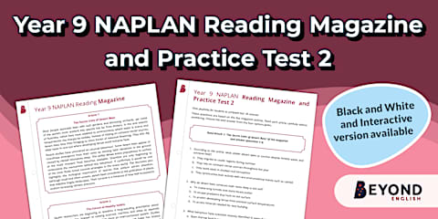Year 9 NAPLAN Writing Practice Test
