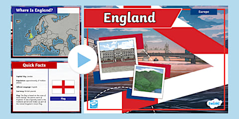 All About England PowerPoint & Google Slides for 3rd-5th Grade