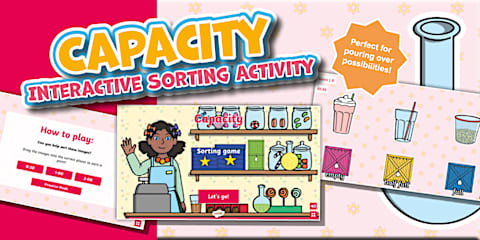 EYFS Measuring Capacity Interactive Game