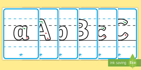 Uppercase and Lowercase Alphabet Posters