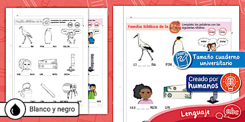 Examen competencial de Primer ciclo: Lengua castellana - Palabras con ...
