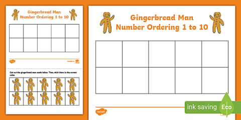 The Gingerbread Man Number and Quantity Matching Activity
